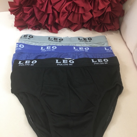 Underwear & Socks | 3 Leo Podlo Solid Mens Bikinis Briefs Boxer L ...